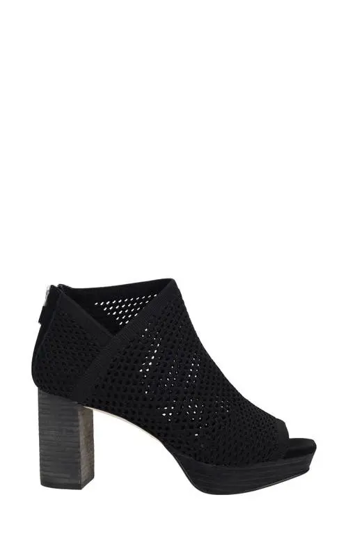 Pelle Moda Aurel Open Toe Platform Bootie - Black