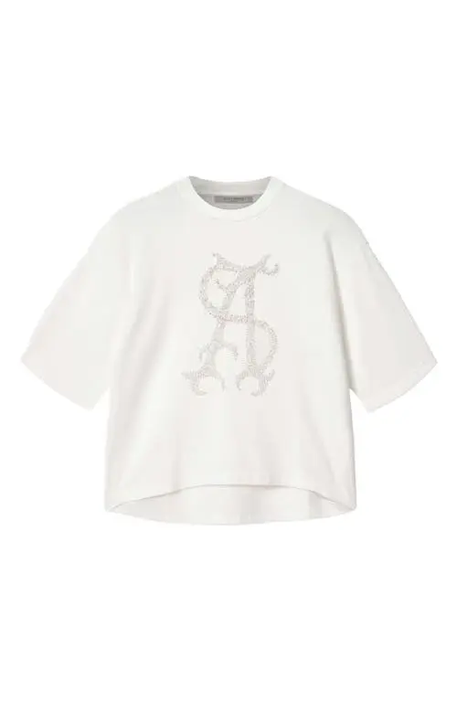 ALLSAINTS Amelie Sequined Logo T-shirt