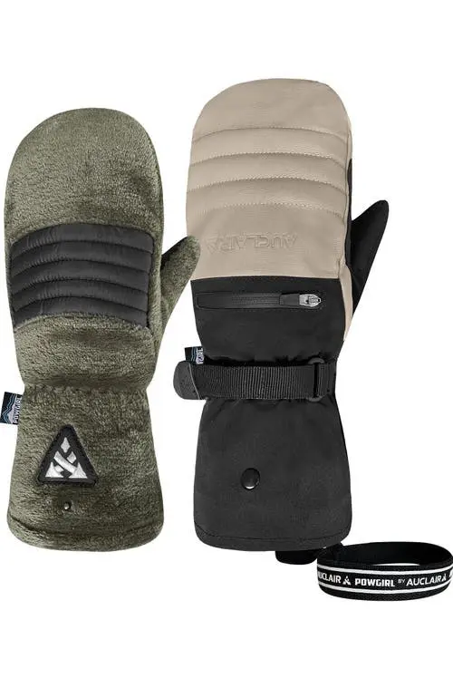 AUCLAIR A-peak 2-in-1 Mitts - Beige/black