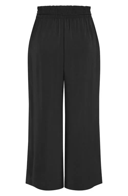 City Chic Shania Tie Waist Wide Leg Pants