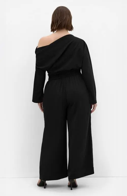 City Chic Shania Tie Waist Wide Leg Pants
