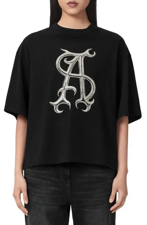ALLSAINTS Reflex Amelie Logo Graphic T-shirt