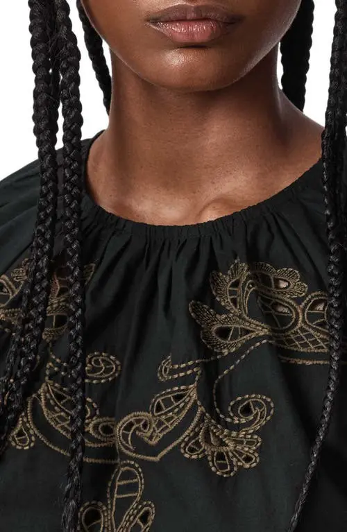 ALLSAINTS Miriam Embroidered Cotton Top