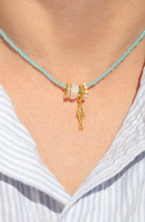 GIRLS CREW Fish Beaded Pendant Necklace