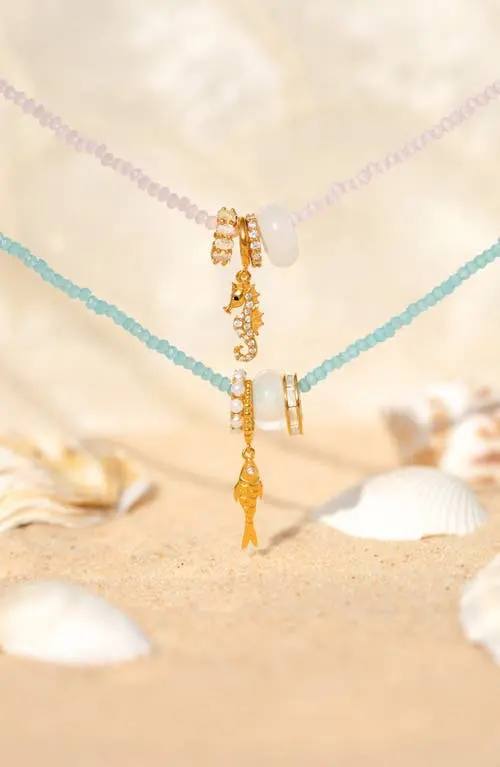 GIRLS CREW Fish Beaded Pendant Necklace
