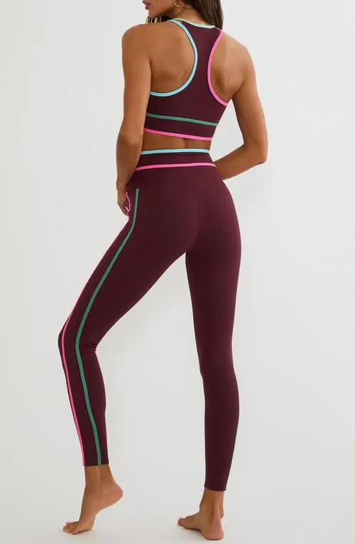 Beach Riot Solara High Waist Colorblock Leggings - Raspberry Bloom Colorblock