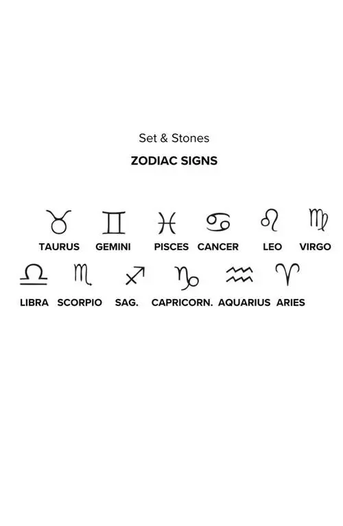 SET & STONES Zodiac Sign Id Bracelet