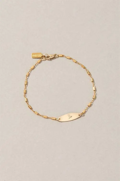 SET & STONES 14k Gold-filled Zodiac Id Bracelet