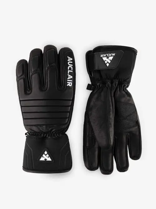 AUCLAIR Leather Outseam Gloves - Black/black