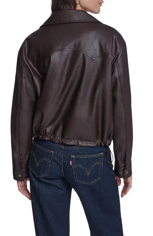 LEVI'S Faux Leather Bomber Jacket