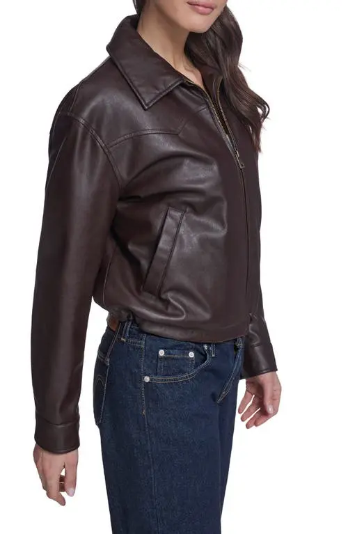 LEVI'S Faux Leather Bomber Jacket