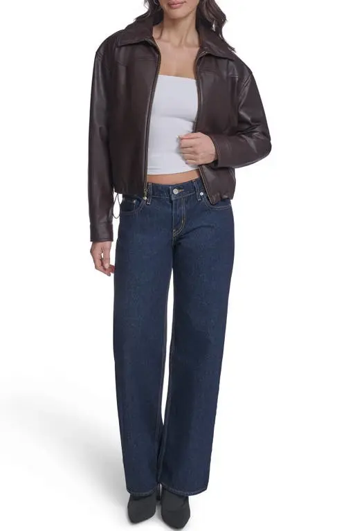 LEVI'S Faux Leather Bomber Jacket