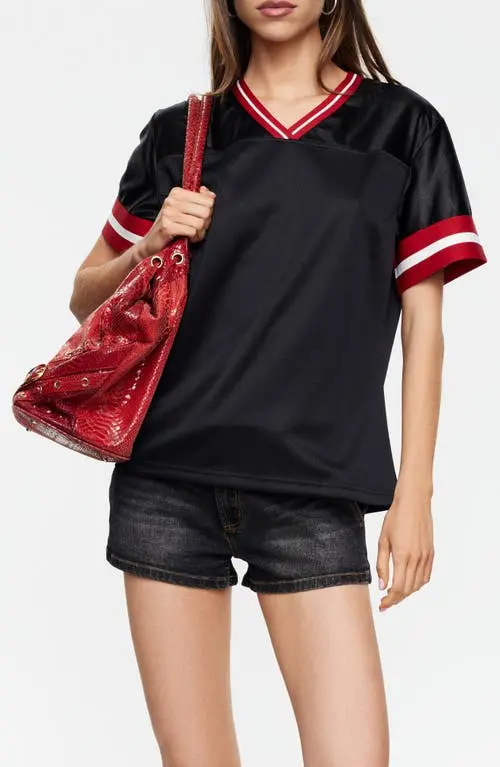 Lioness Striped Jersey - Noir