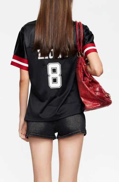 Lioness Striped Jersey - Noir