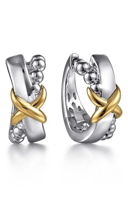 GABRIEL & CO. Intricate Hoop Earrings