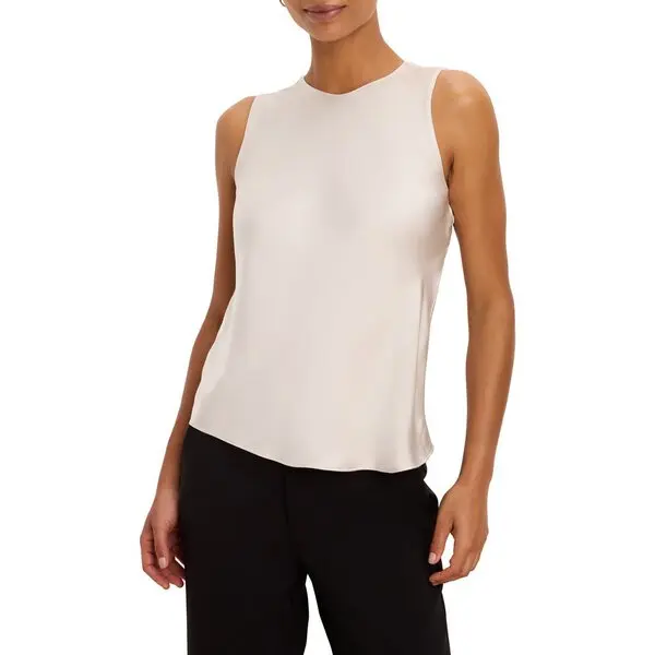 NIC+ZOE Day Gloss Woven Tank - Coconut