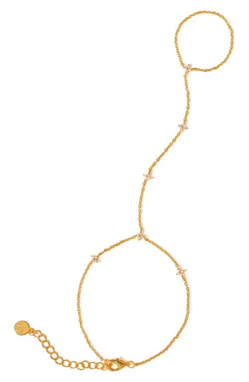 GIRLS CREW Shimmer Blossom Hand Chain - Gold