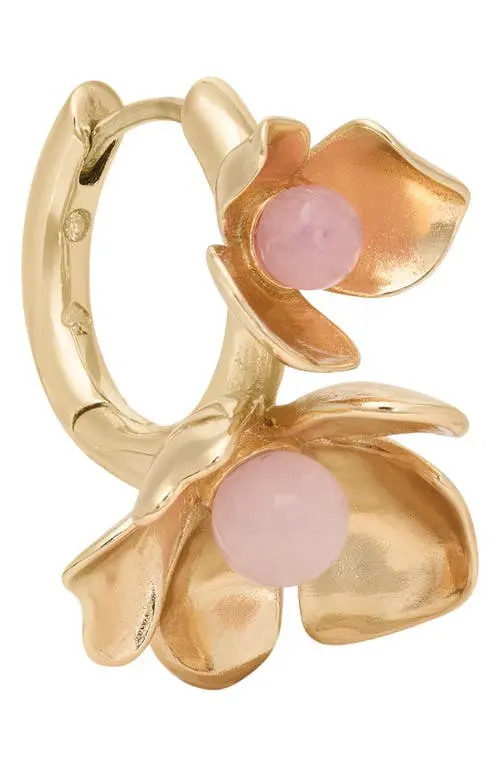 Kate Spade New York Floral Huggie Hoop Earrings