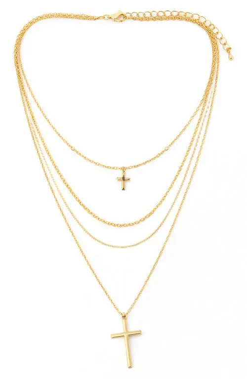PANACEA Layered Cross Necklace