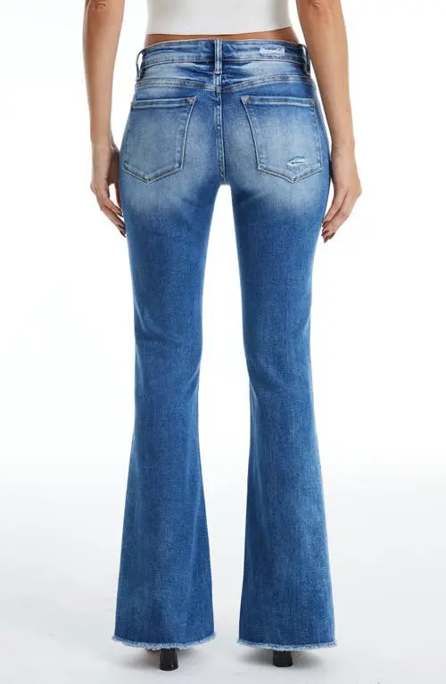 BAYEAS Fray Hem Flare Jeans