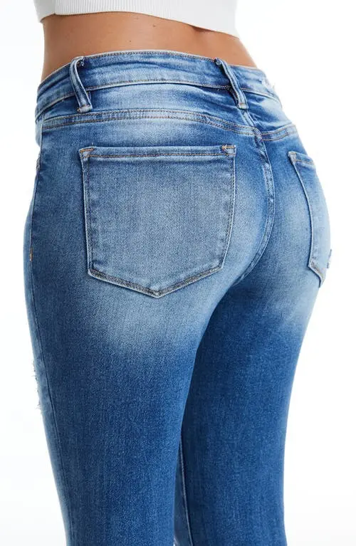 BAYEAS Fray Hem Flare Jeans