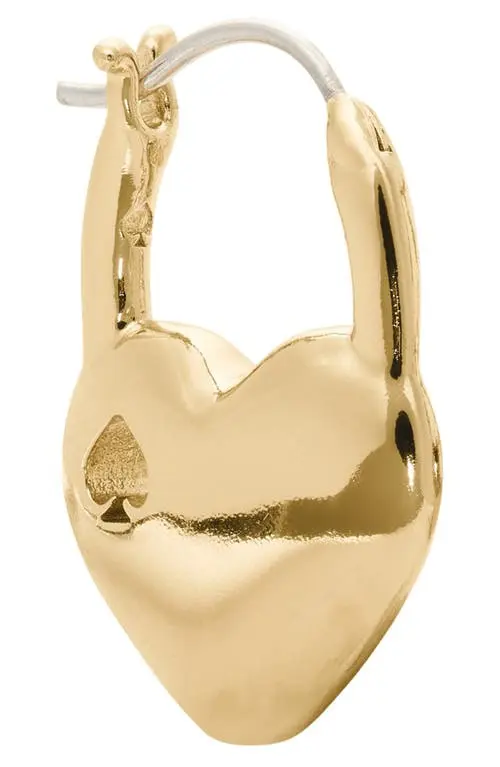 Kate Spade New York Heart Spade Huggie Hoop Earrings