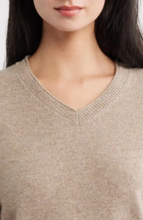 DL1961 V-neck Long Sleeve Cashmere Sweater