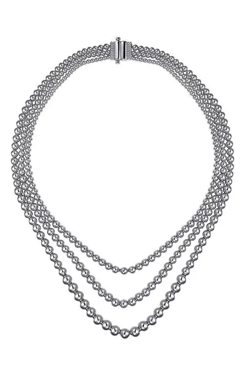 GABRIEL & CO. Layered Beaded Necklace