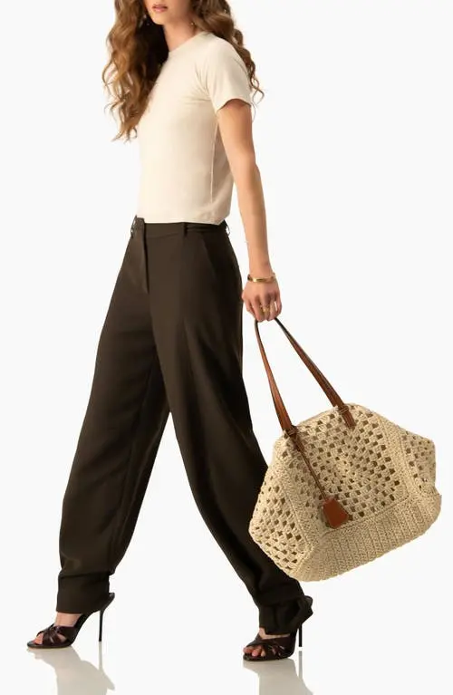 IVONNE Tapered Cuff High-waist Relaxed Fit Trousers