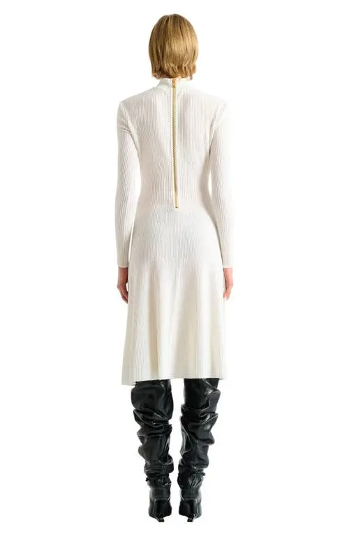 Balmain Long Ribbed Knit Dress