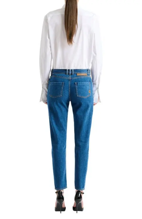 Balmain Belted Denim Jeans