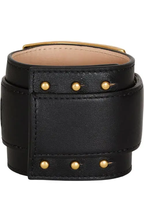 Balmain Anthem Smooth Leather Bracelet