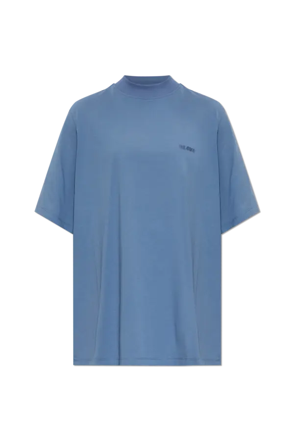 Attico T-shirt With Shoulder Pads - Blue