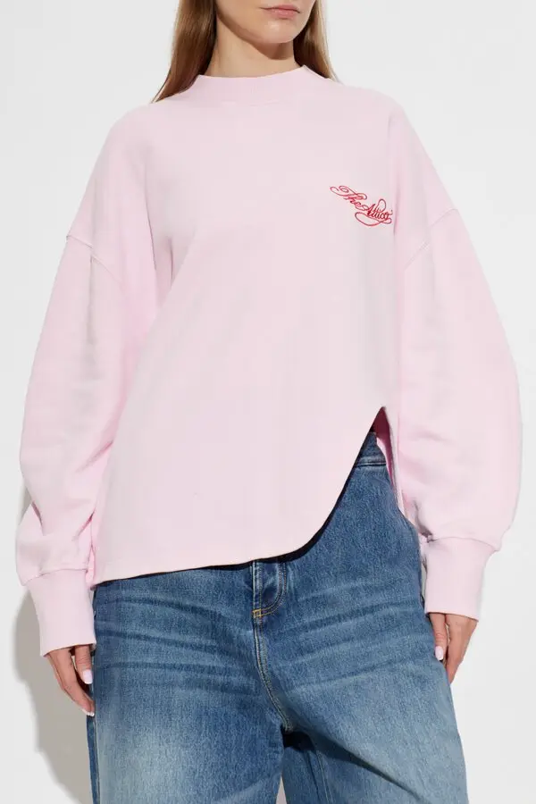 Attico Oversize T-shirt With Asymmetrical Slit