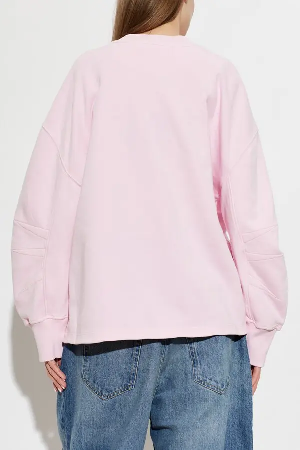 Attico Oversize T-shirt With Asymmetrical Slit