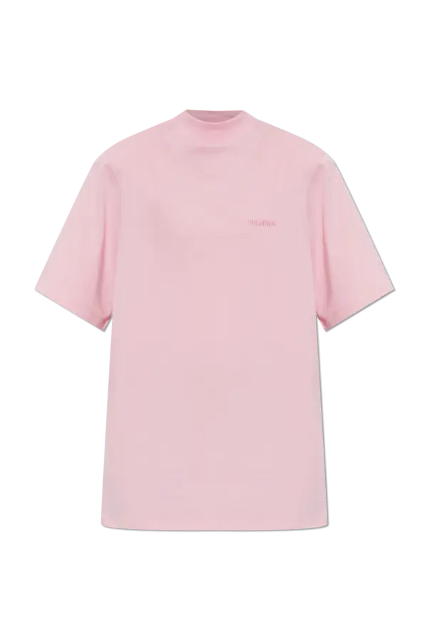 Attico T-shirt With Shoulder Pads - Pink