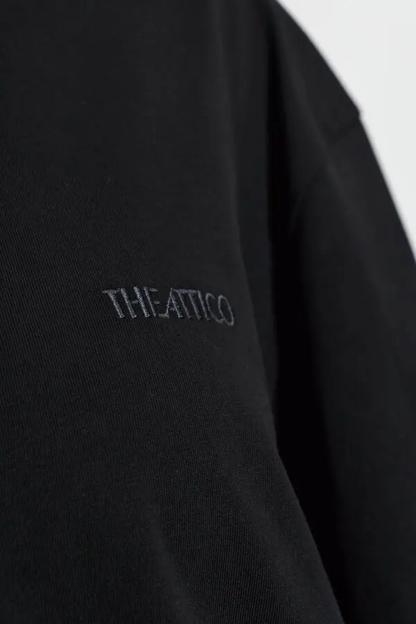 Attico Oversize’ T-shirt With A Slit - Black