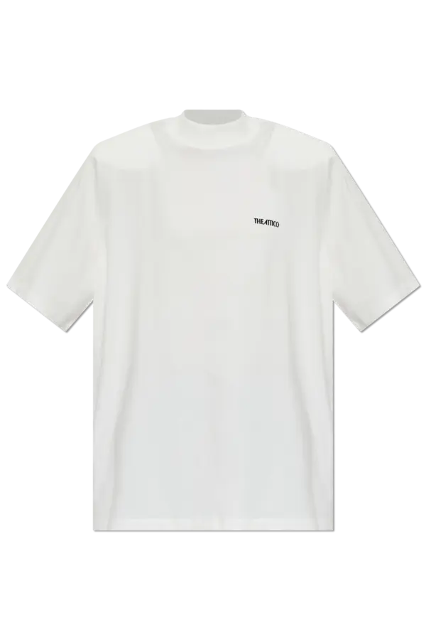 Attico T-shirt With Shoulder Pads - White