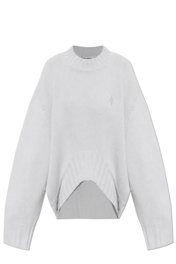 Attico Asymmetrical 'oversize' Sweater - Grey
