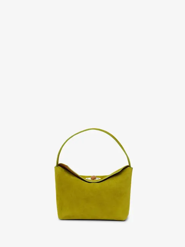 Christopher Esber Turnlock Suede Mini Bag - Yellow