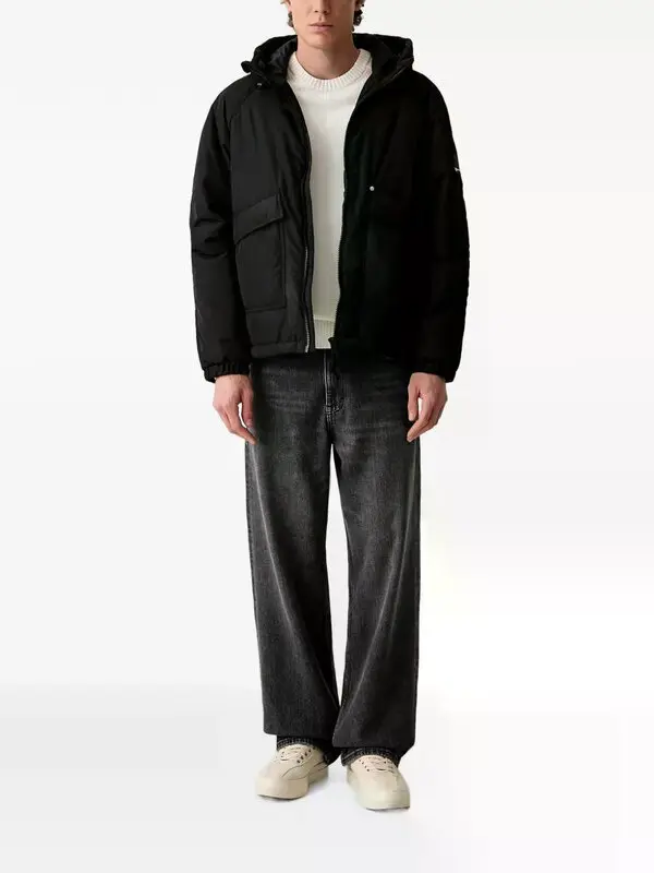 Karl Lagerfeld Hooded Raglan-sleeve Jacket