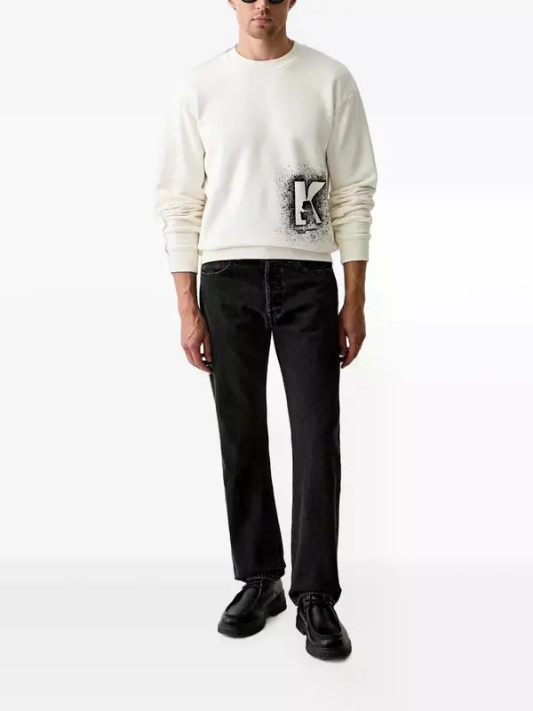 Karl Lagerfeld Crewneck Logo Print Sweatshirt