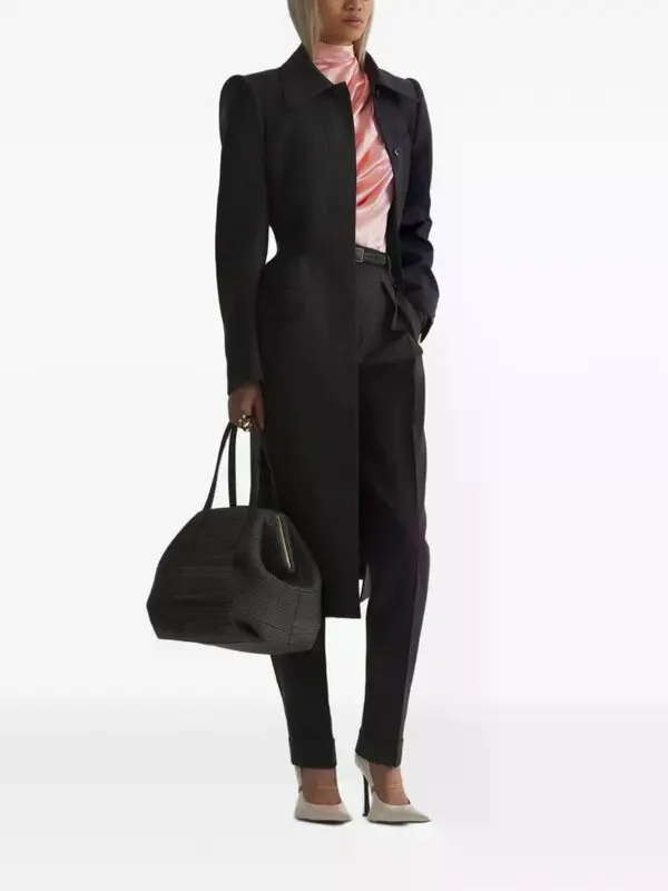 MUGLER Scarf Satin Sleeveless Top