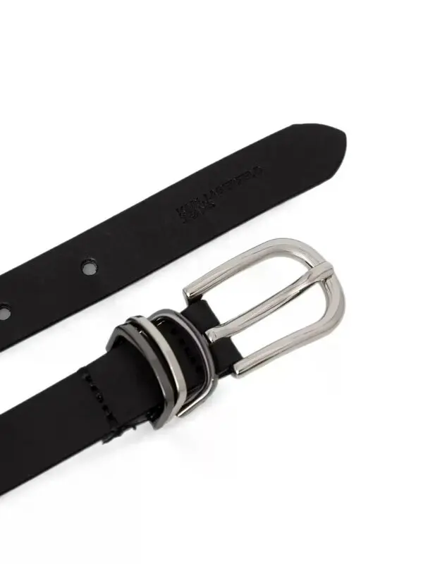 Karl Lagerfeld Logo-debossed Buckle Belt