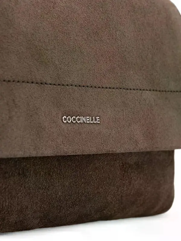 COCCINELLE Small Braided Handle Shoulder Bag - Brown