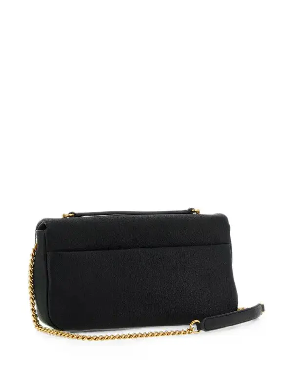 Pinko Love Birds Leather Shoulder Bag - Black