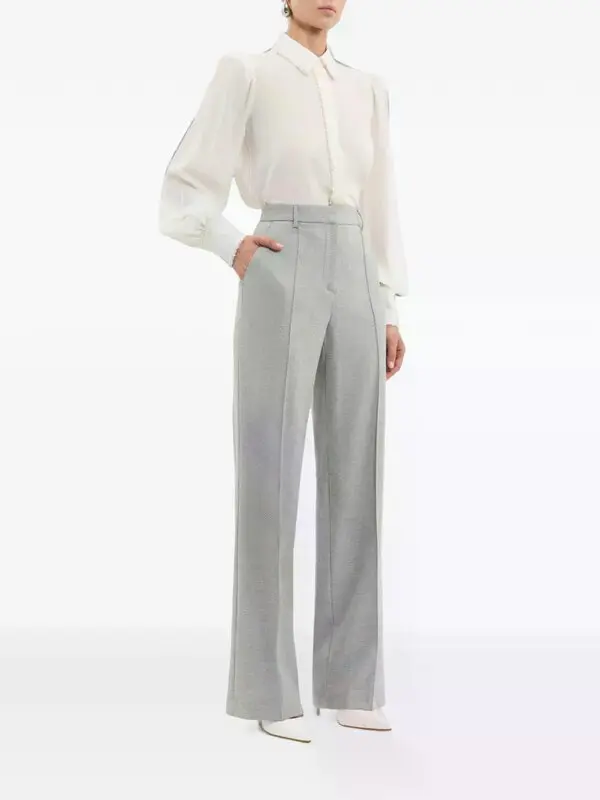 Rebecca Vallance Marietta Silk Shirt With Pearl Trim