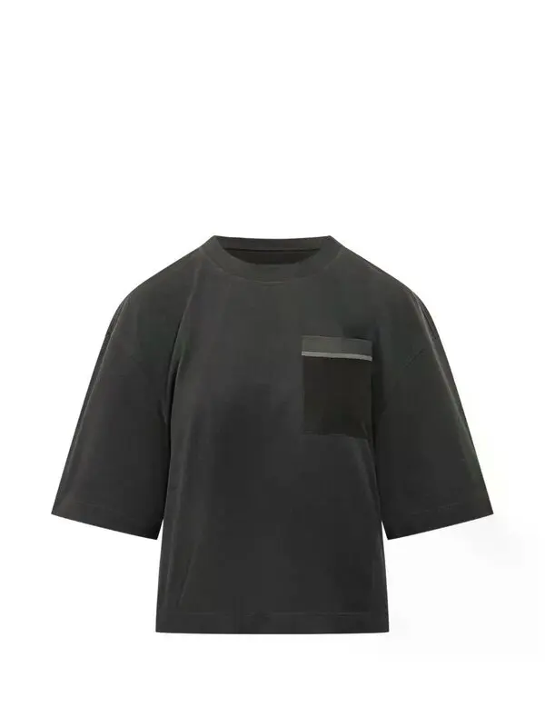 Brunello Cucinelli Embellished Pocket T-shirt - Black