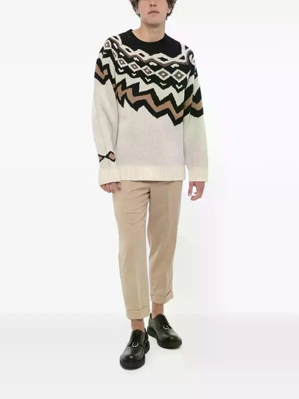 Neil Barrett Geometric-pattern Wool Sweater