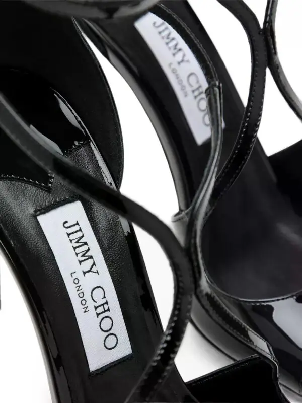 JIMMY CHOO Azia Patent Leather Sandals
